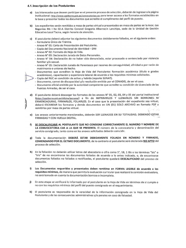 Convocatoria Cas 001 2023 Pdf