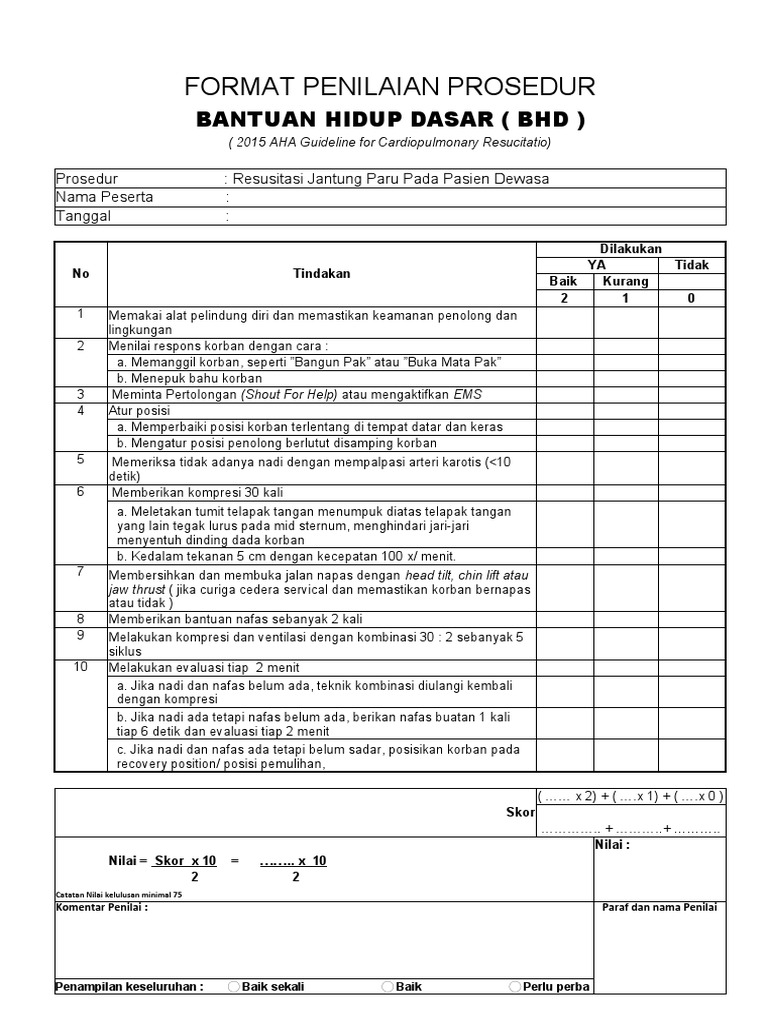 EVALUASI RESUSITASI JANTUNG PARU PADA PASIEN DEWASA | PDF