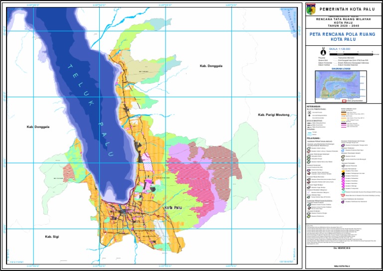 Rencana Tata Ruang Wilayah Kota Palu Tahun 2020-2040 | PDF