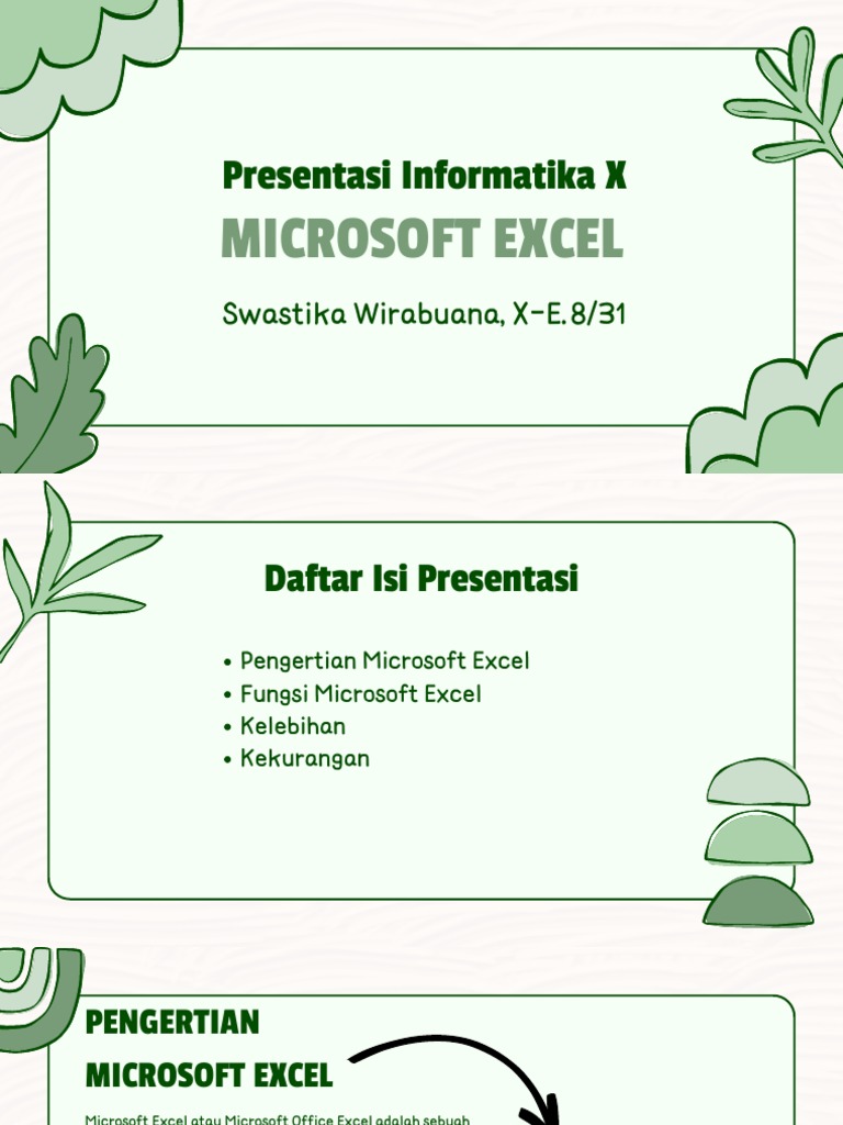 Tugas Informatika Microsoft Excel | PDF