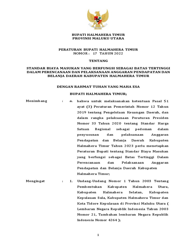 Perbup SBU 2023 OK | PDF | Pengelolaan Keuangan & Uang