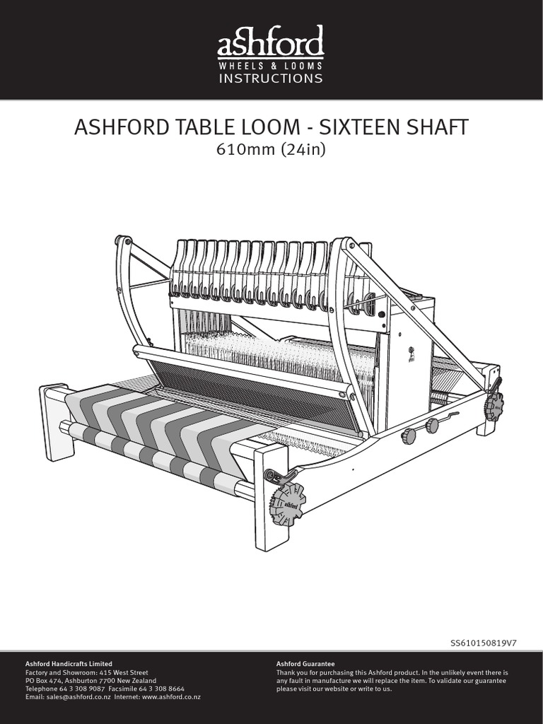 Table Loom 16 Shaft | PDF | Screw | Loom