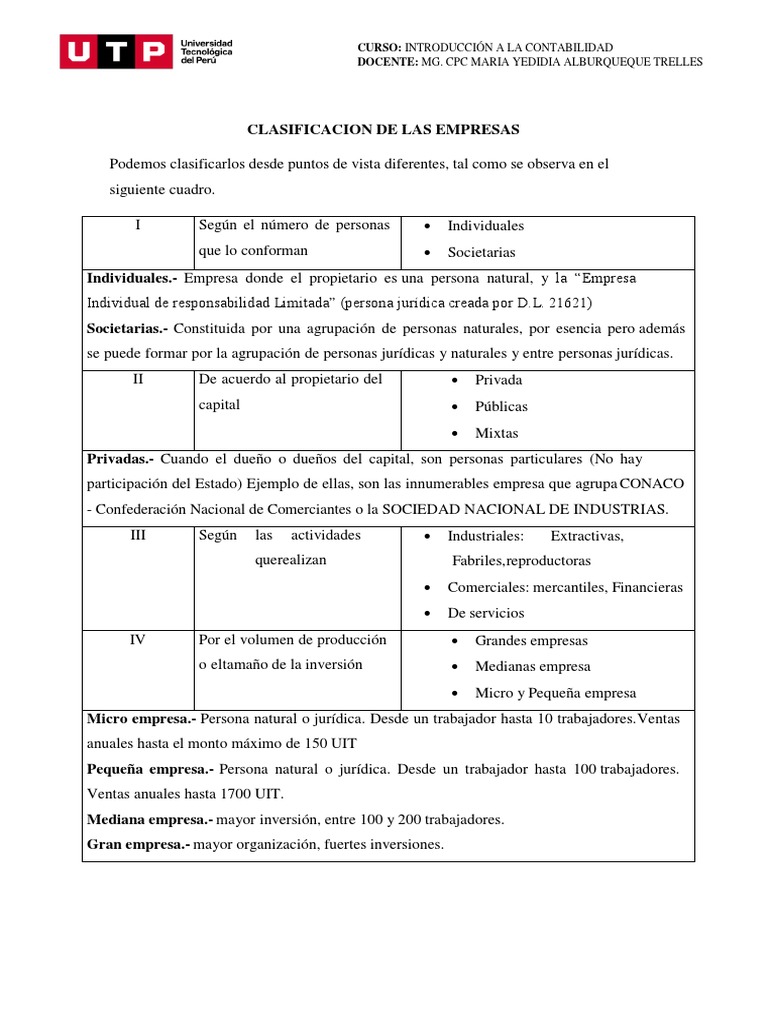 Curso: Introducción A La Contabilidad Docente: Mg. CPC Maria Yedidia ...
