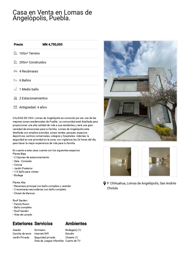 Ficha técnica inmobiliaria | PDF