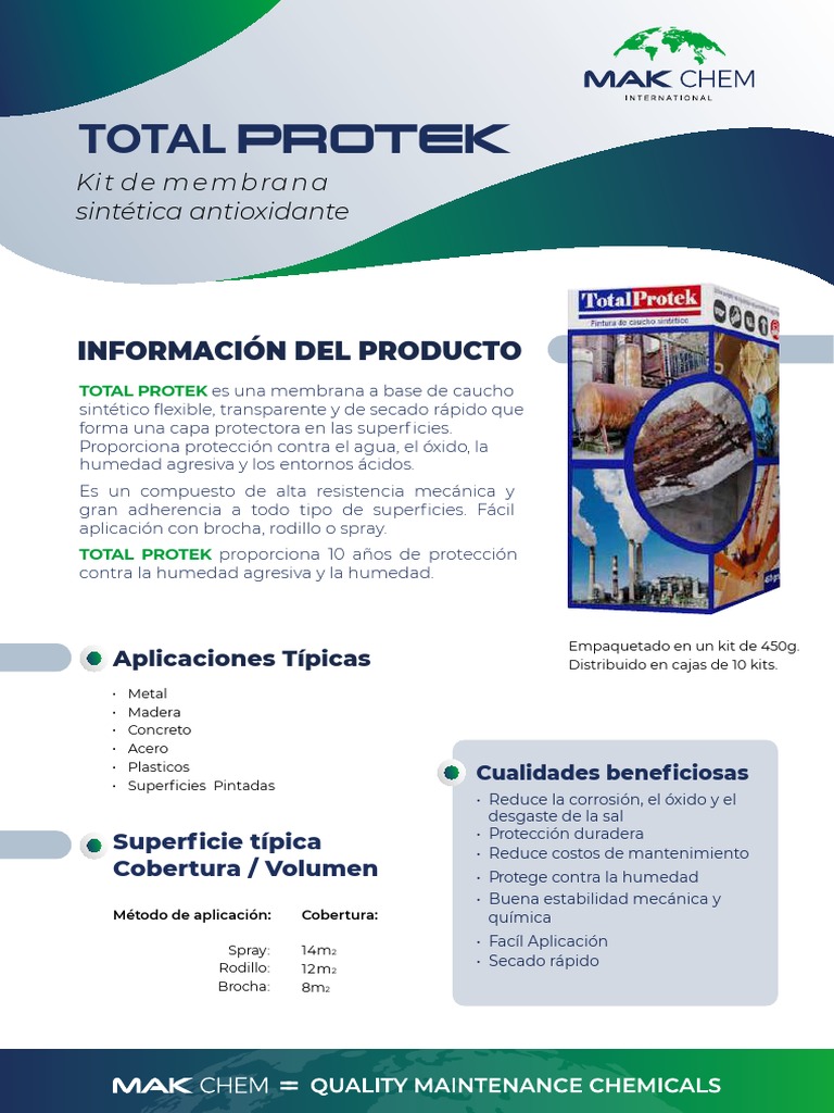 Mc-Protek-Total-Datasheet ESPAÑOL - Compressed | PDF | Agua | Corrosión