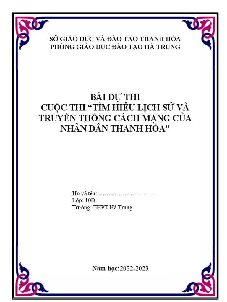 Bìa D Thi | PDF