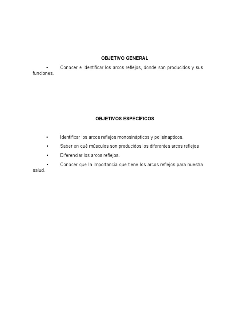 Arco Reflejo Tarea | PDF | Nervio | Médula espinal