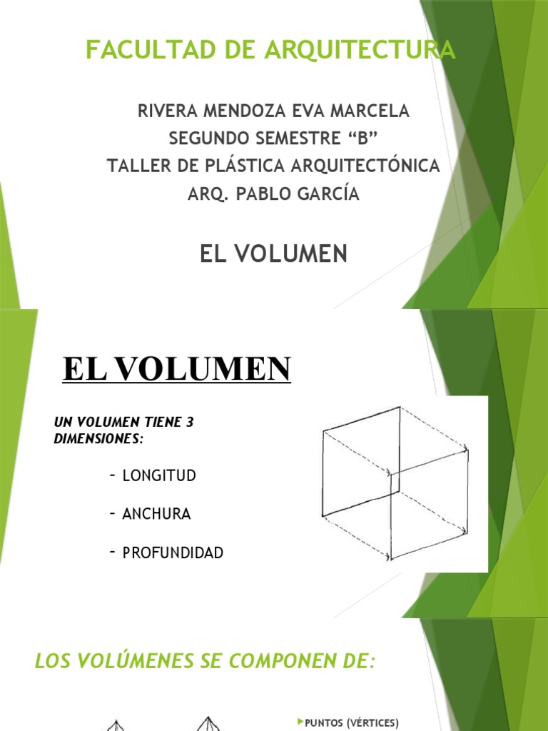 Volumen en Arquitectura: Definición y Tipos | PDF