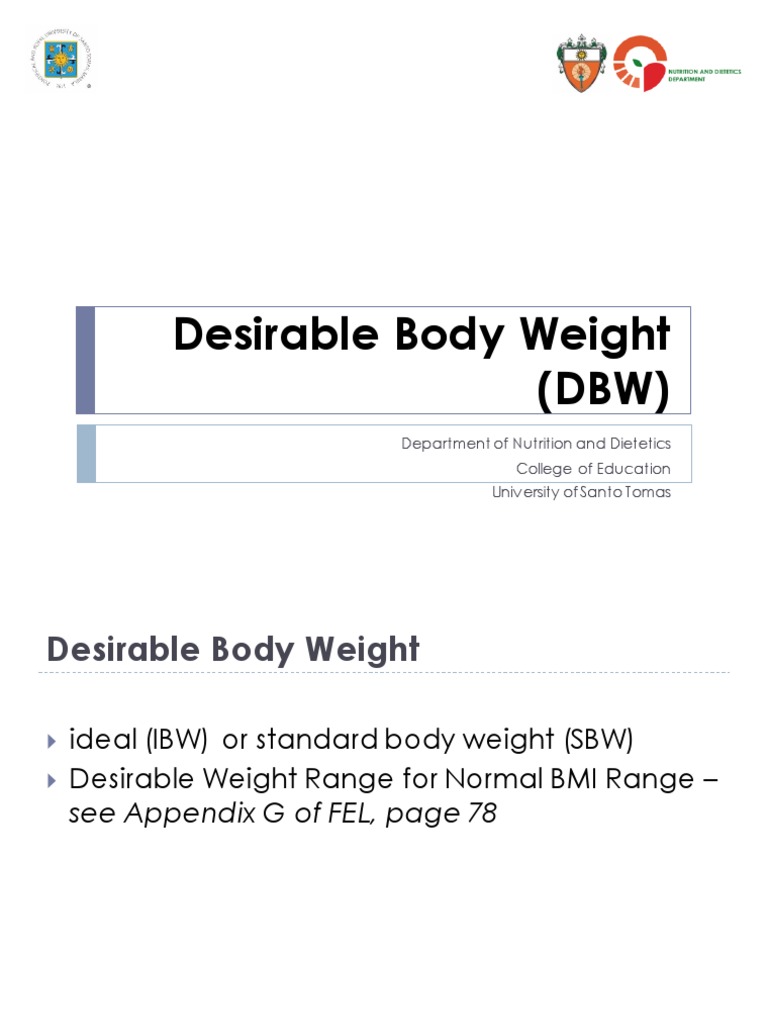 DBW Comp 1 | PDF | Body Mass Index | Obesity