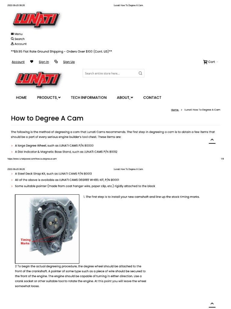 How To Degree A Cam - LUNATI | PDF