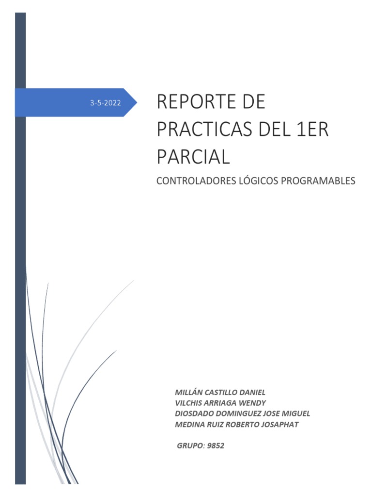 Reporte Prácticas PLC | PDF | Controlador lógico programable | Programación