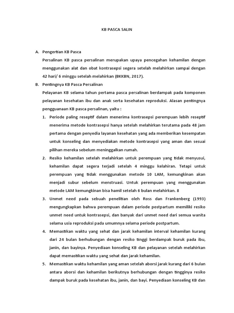 KB Pasca Salin | PDF | Pengembangan Diri | Kesehatan Holistik