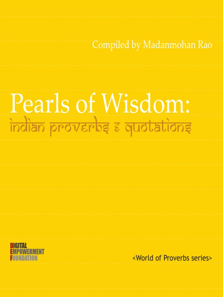Pearls of Wisdom 2010 | PDF | Proverb | Mahatma Gandhi