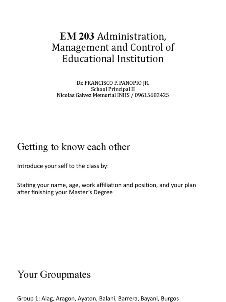 EM 203 Topic 1 2023 | PDF | Leadership | Critical Thinking