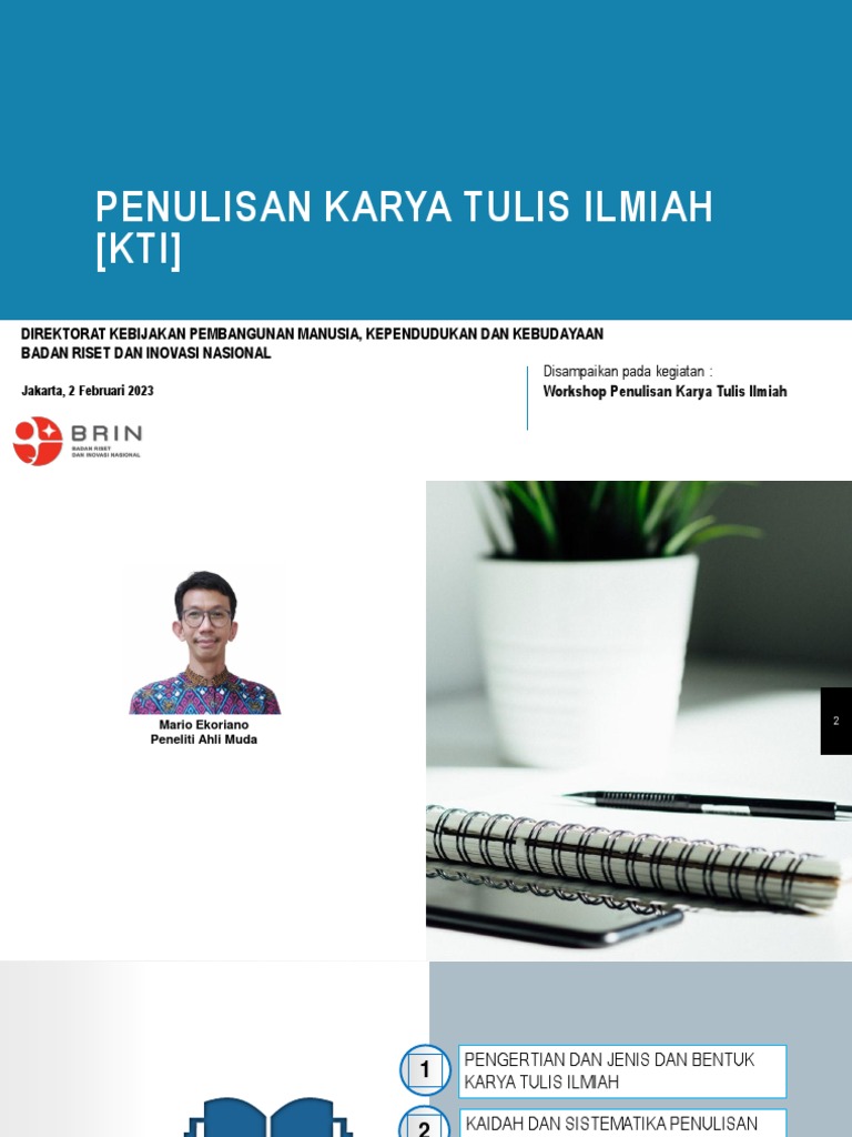Penulisan Karya Tulis Ilmiah (KTI) | PDF