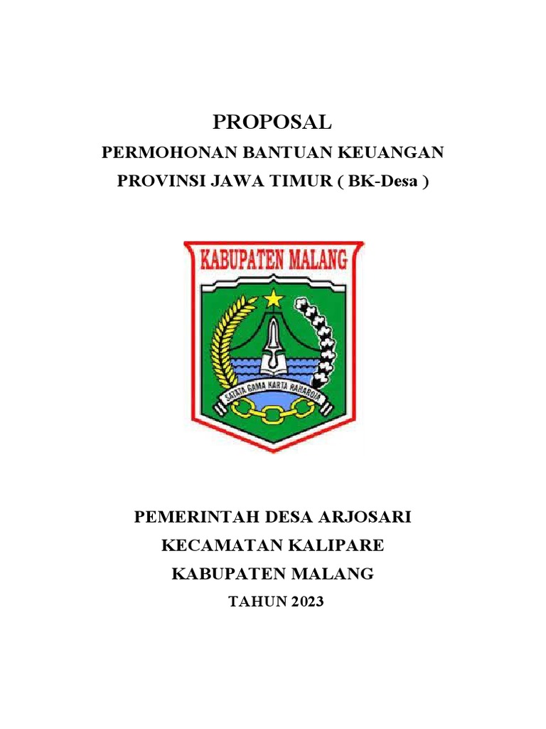 Proposal BK Desa | PDF