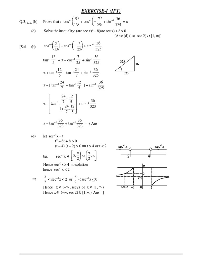 Function & ITF (Ph-4) (Sol) | PDF | Mathematical Analysis | Mathematics