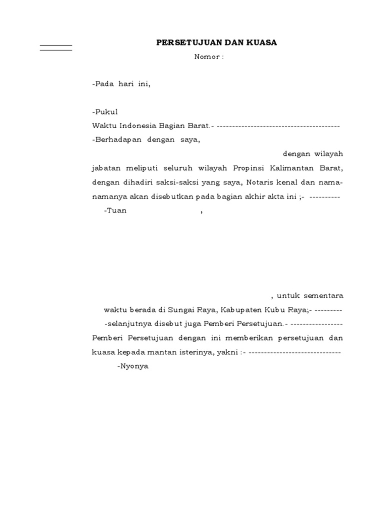 Persetujuan Pinjam Bank Draf | PDF