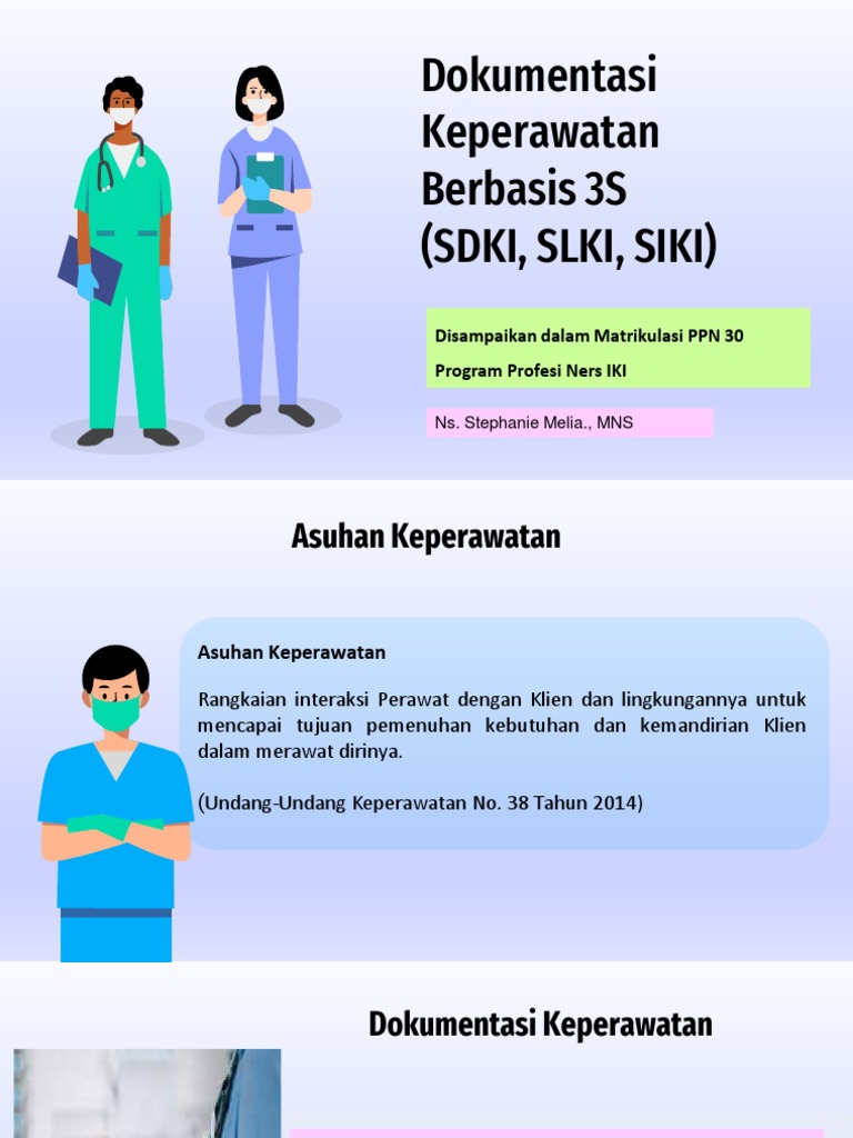 Dokumentasi Keperawatan Berbasis 3S (Sdki, Slki, Siki) : Disampaikan Dalam Matrikulasi PPN 30 ...