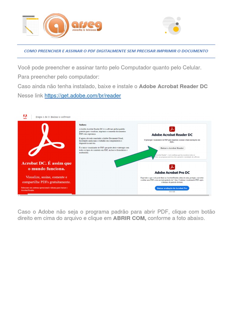 Como Preencher e Assinar PDF Sem Imprimir | PDF