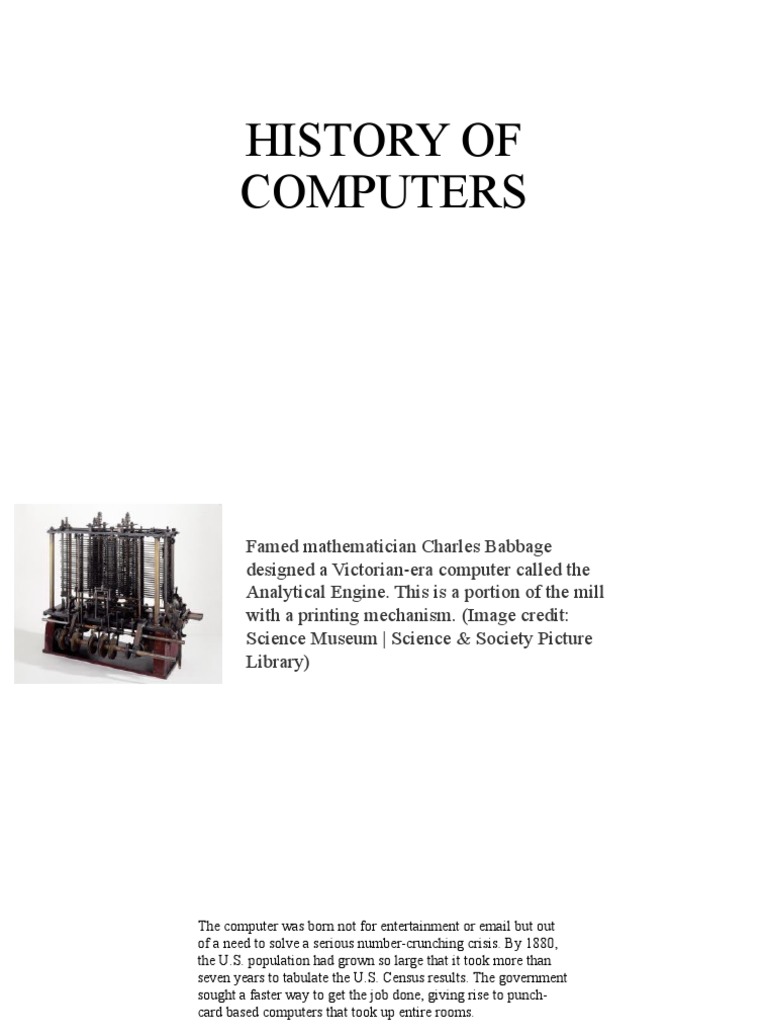 History of Computers | PDF | Personal Computers | Apple Inc.