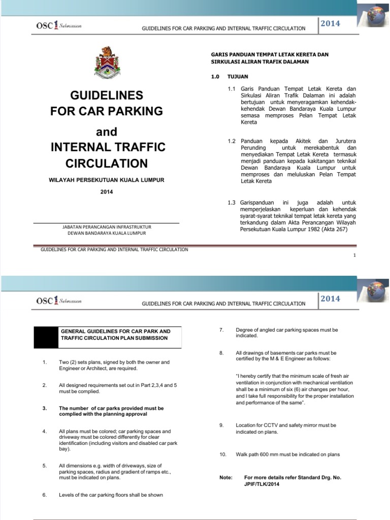 Dokumen - Tips - DBKL Guidelines For Car Parking and Internal Traffic Circ 2014 | PDF | Traffic ...