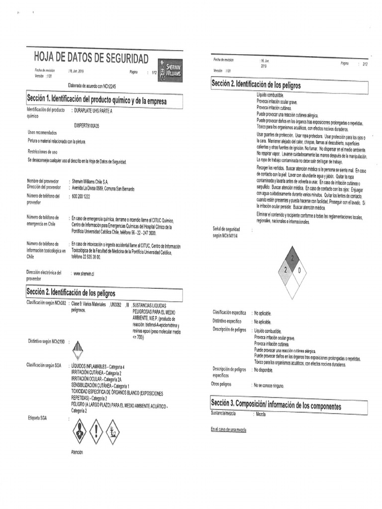Duraplate Uhs Parte A | PDF