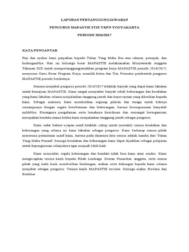 LPJ Pengurus Fix | PDF