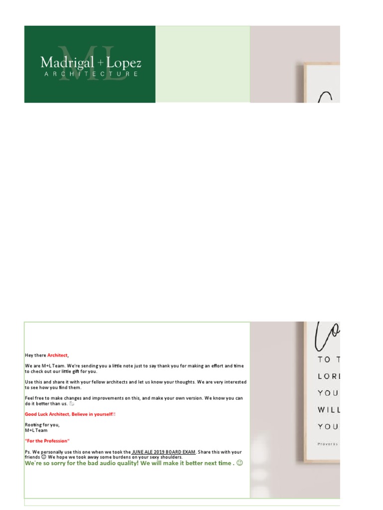 Architect Licensure Exam Logbook | PDF | Architect