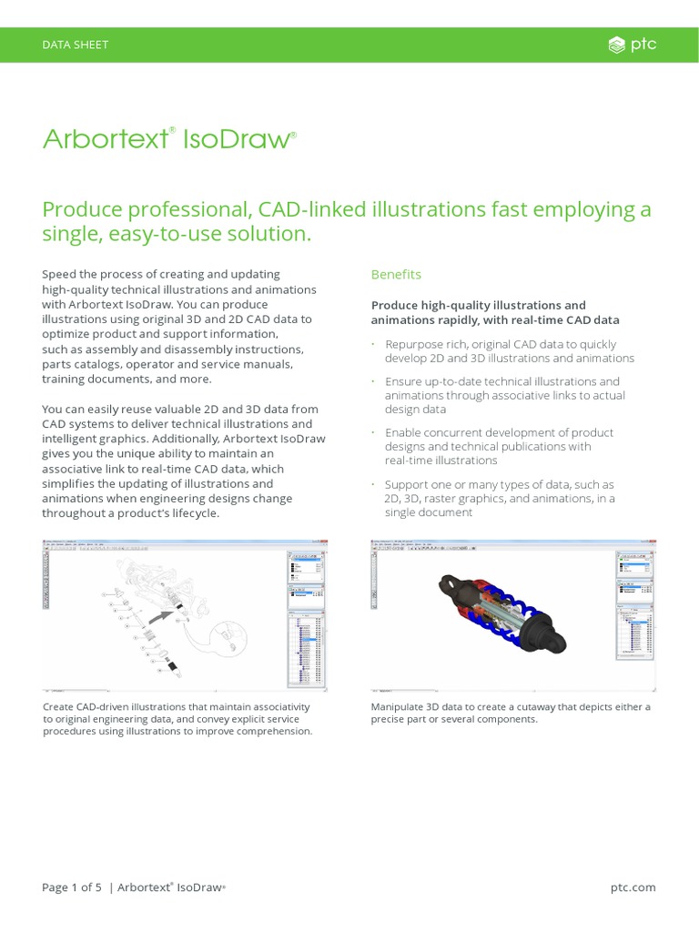 Arbortext IsoDraw Data Sheet | PDF | Computer Aided Design | 3 D ...