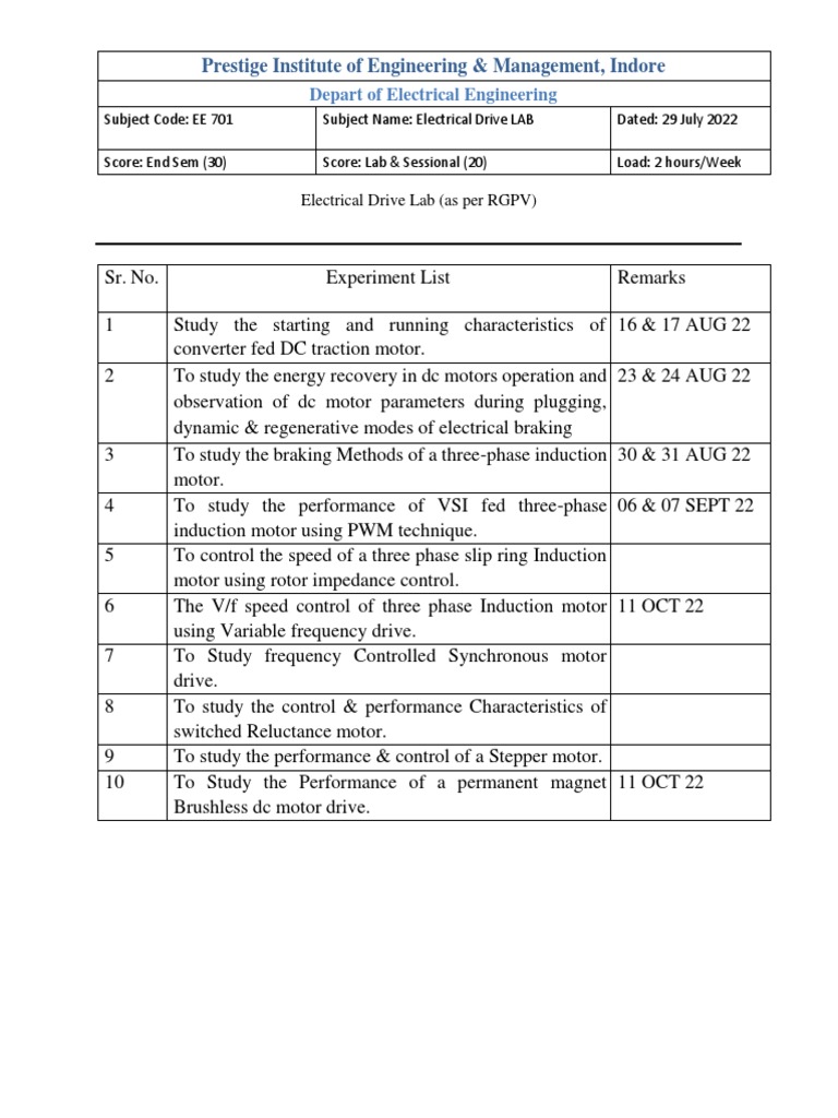 ED Lab Manual Original - Exp 1 To Exp 5 | PDF | Electric Motor | Power ... ED Lab Manual Original - Exp 1 To Exp 5 | PDF | Electric Motor | Power ...