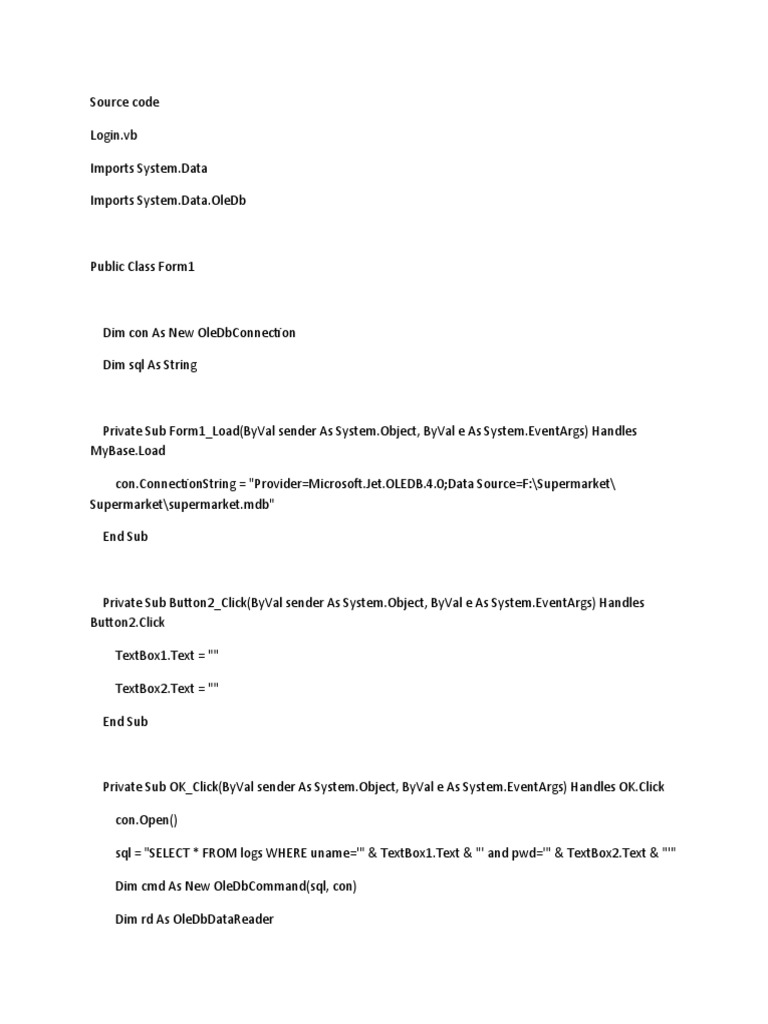 Source Code | Download Free PDF | Sql | Software Development