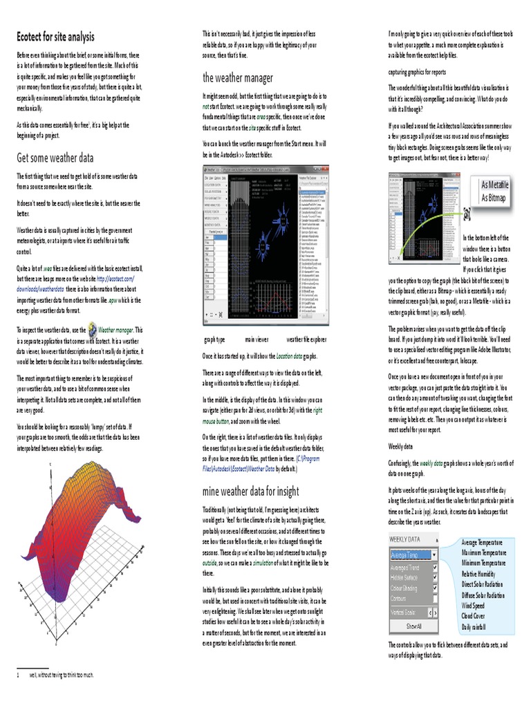 Primer Ecotect | PDF | Temperature | Computer File