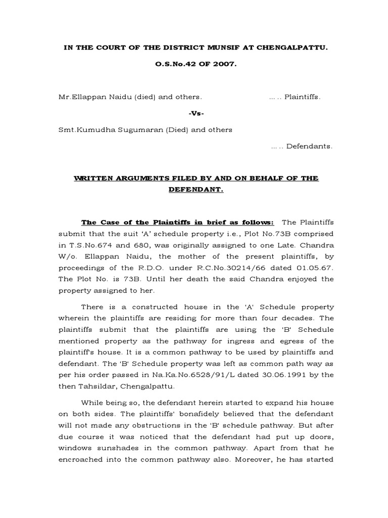 Written Arqument | PDF | Lawsuit | Injunction