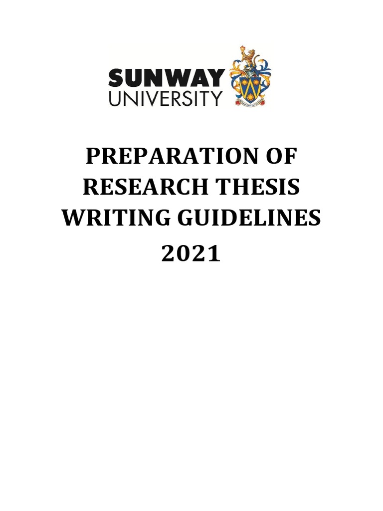 Thesis Writing Guideline 2021_Vine | PDF | Thesis | Written Communication Thesis Writing Guideline 2021_Vine | PDF | Thesis | Written Communication