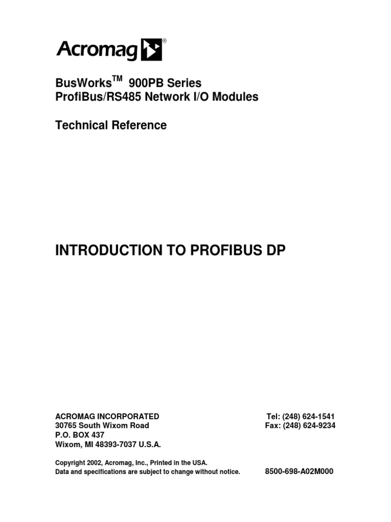 Profibus DP Introduction | PDF | Osi Model | Computer Network