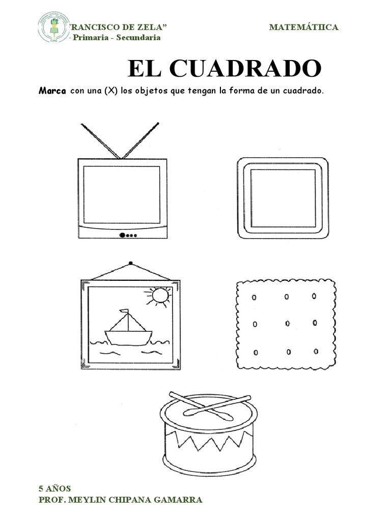 Hoja de Aplicación - El Cuadrado | PDF