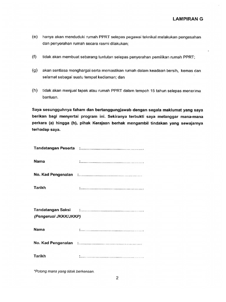 2b Akaun Penerima PPRT Lampiran G2 | PDF