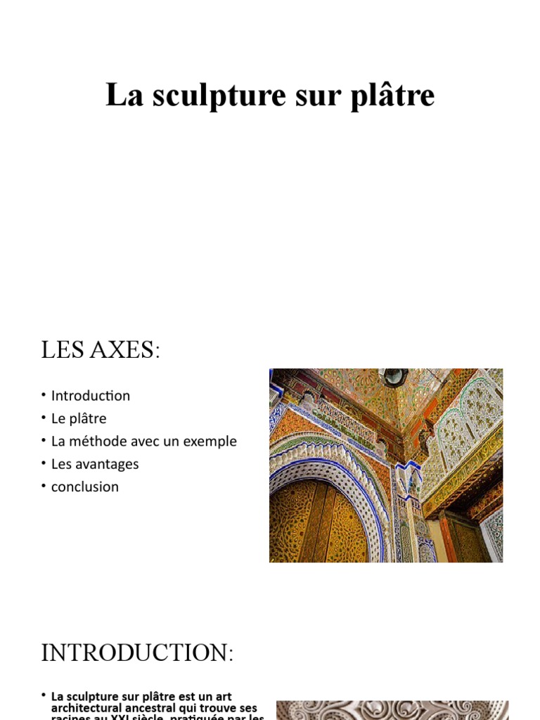 Sculpture sur plâtre marocain 2023 | PDF | Plâtre | Matériaux