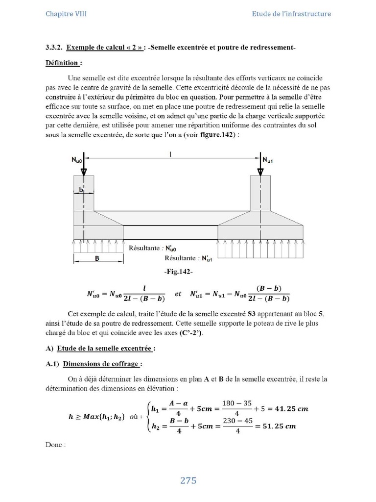 SEMELLE EXCENTREE BAEL (1) | PDF