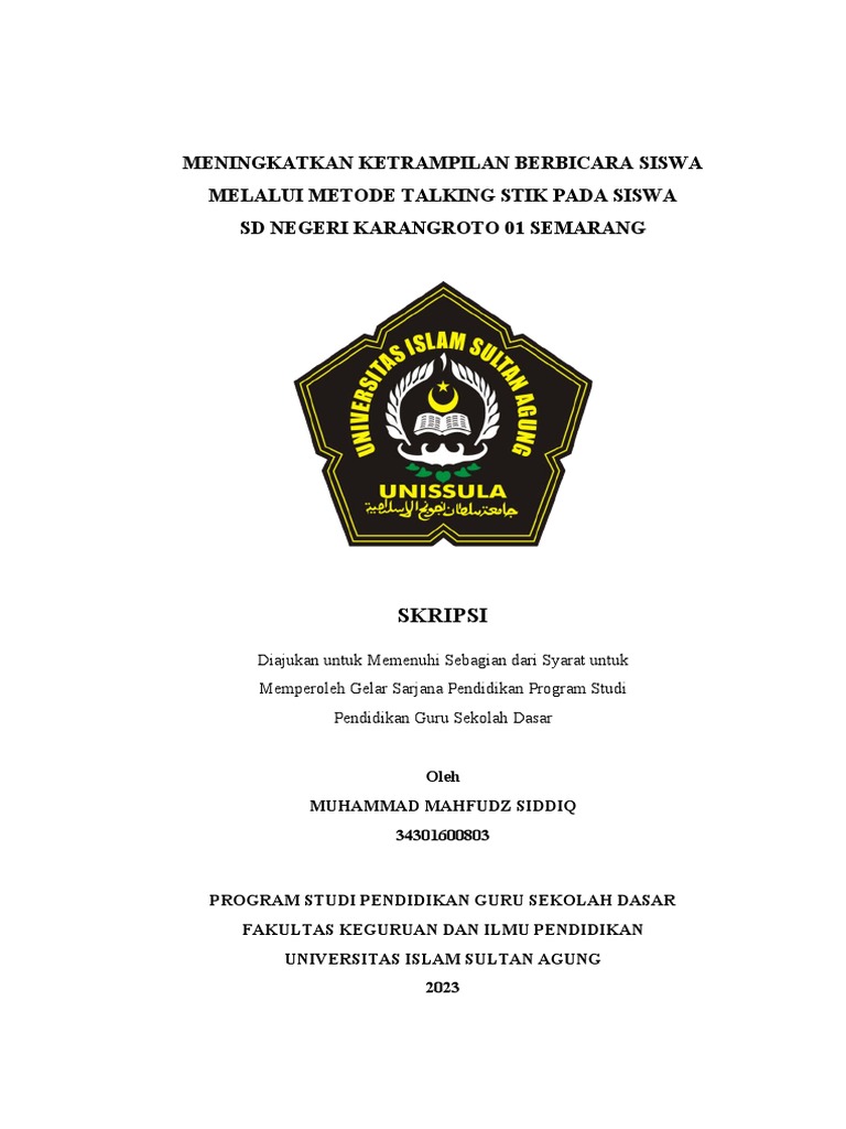 Skripsi Mahfudz | PDF