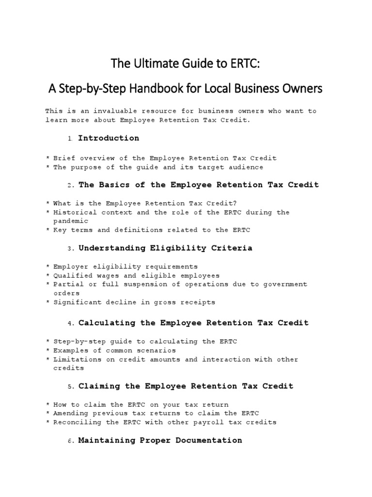 The Ultimate Guide To ERC A Step-By-Step Handbook For Local Business ...