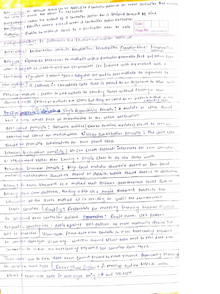 Dotnet Notes Pdf