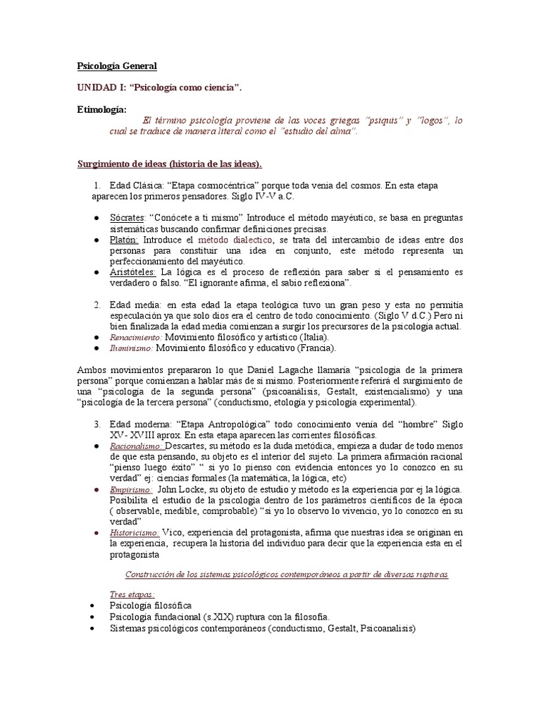 Psicología como ciencia: Los orígenes y desarrollo de la psicología como disciplina científica ...