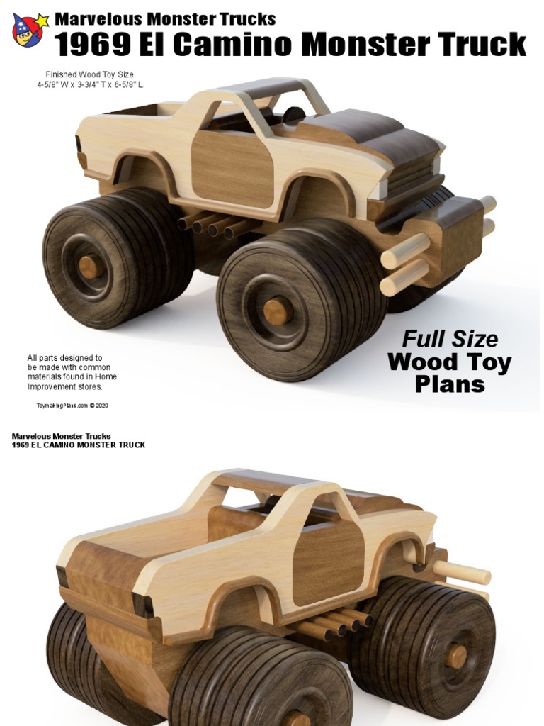 1969 El Camino Monster Truck | PDF | Printer (Computing) | Wood