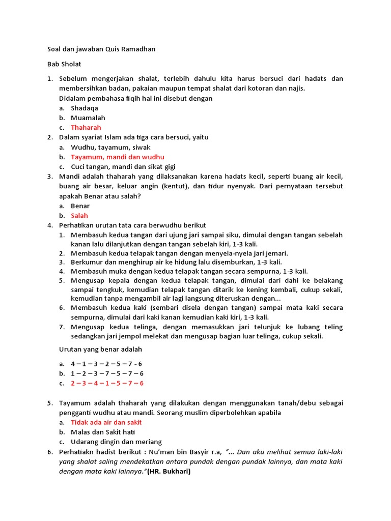 Soal Dan Jawaban Rangking 1 | PDF