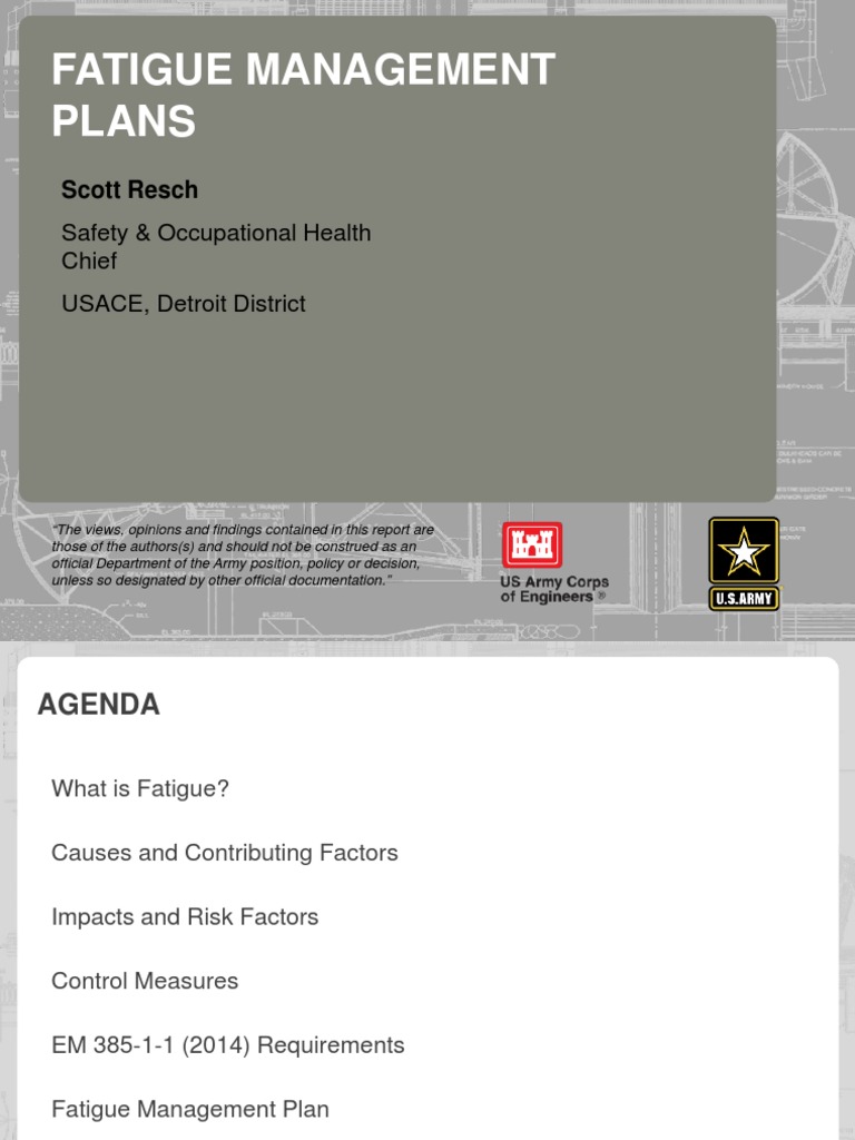 Managing Fatigue: A Guide to Developing an Effective Fatigue Management ... Managing Fatigue: A Guide to Developing an Effective Fatigue Management ...