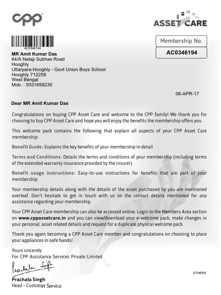 Asset Care Membership Guide | PDF | Microsoft Windows | Windows Xp