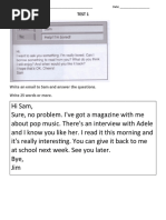 A2 Email Writing Structure Guide | PDF | Language Arts & Discipline ...