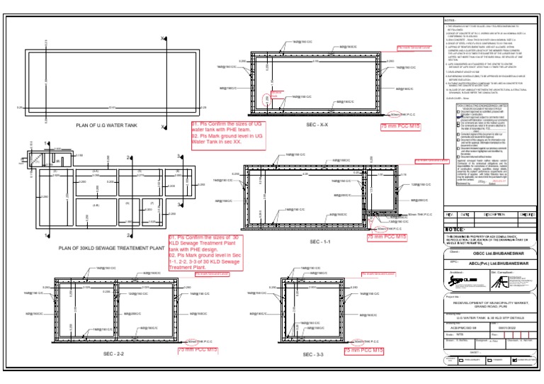 PMC UG WATER TANK & STP Revised-Model - R0 - Approved As Noted - 2022. ...